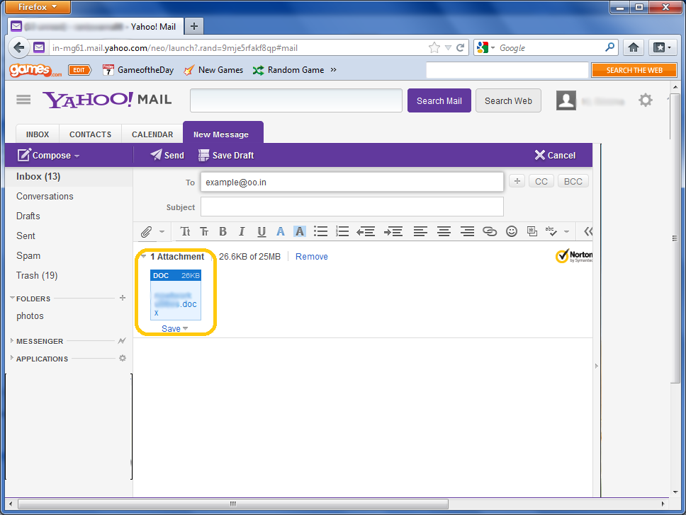 Attach Files To A Yahoo Mail Message Lessons